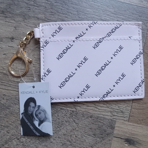 Kendall & Kylie | Accessories | Kendall Kylie Coin Card Holder Pink Logo Gold Hardware New With ...